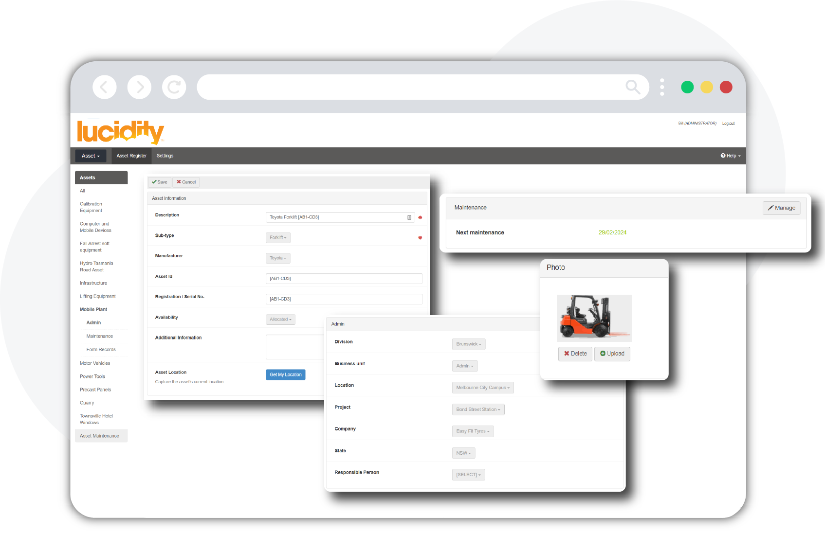 Asset Management Software - Equipment Asset Register | Lucidity