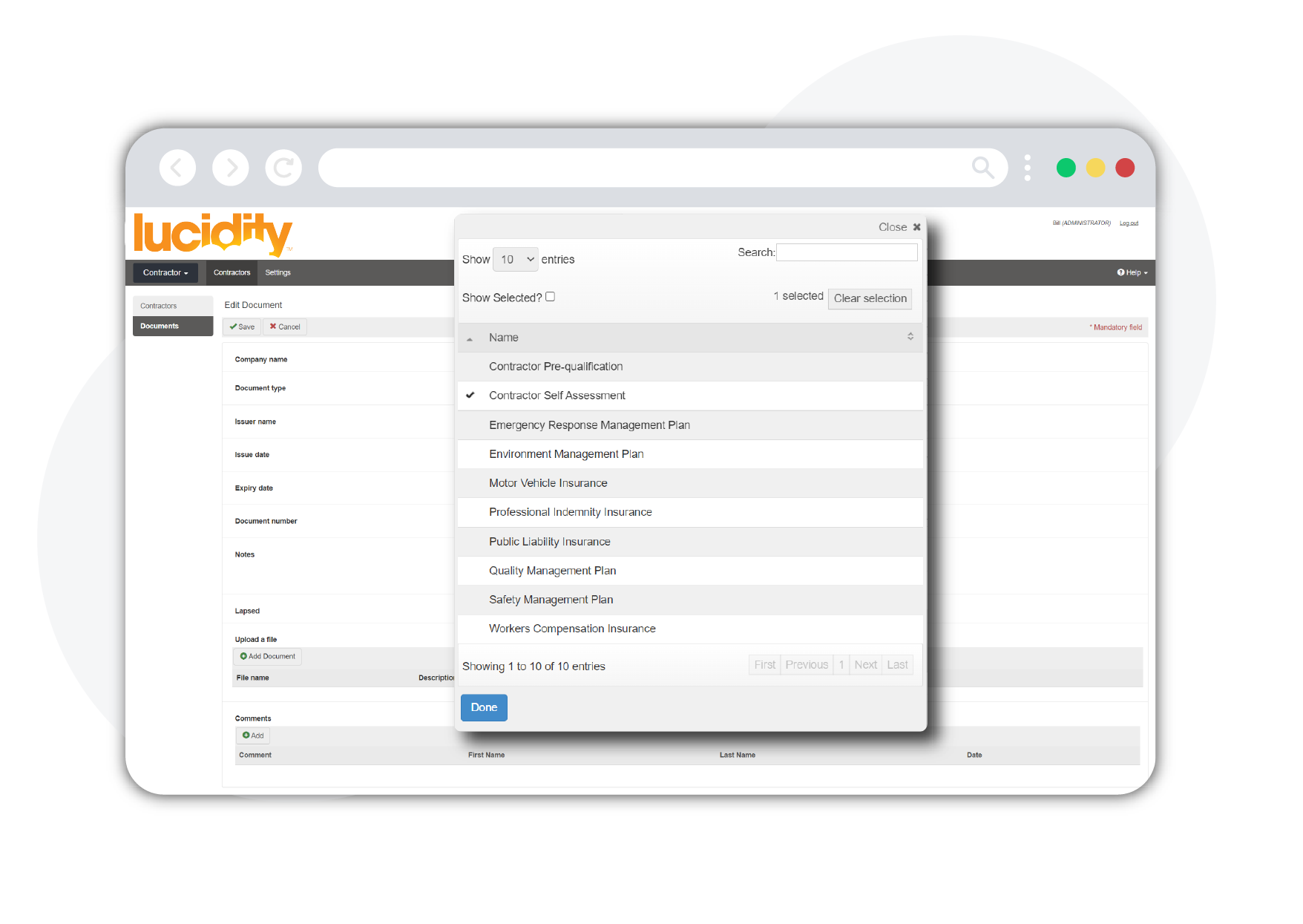 Contractor Safety Management Software | Lucidity - HSEQ Software