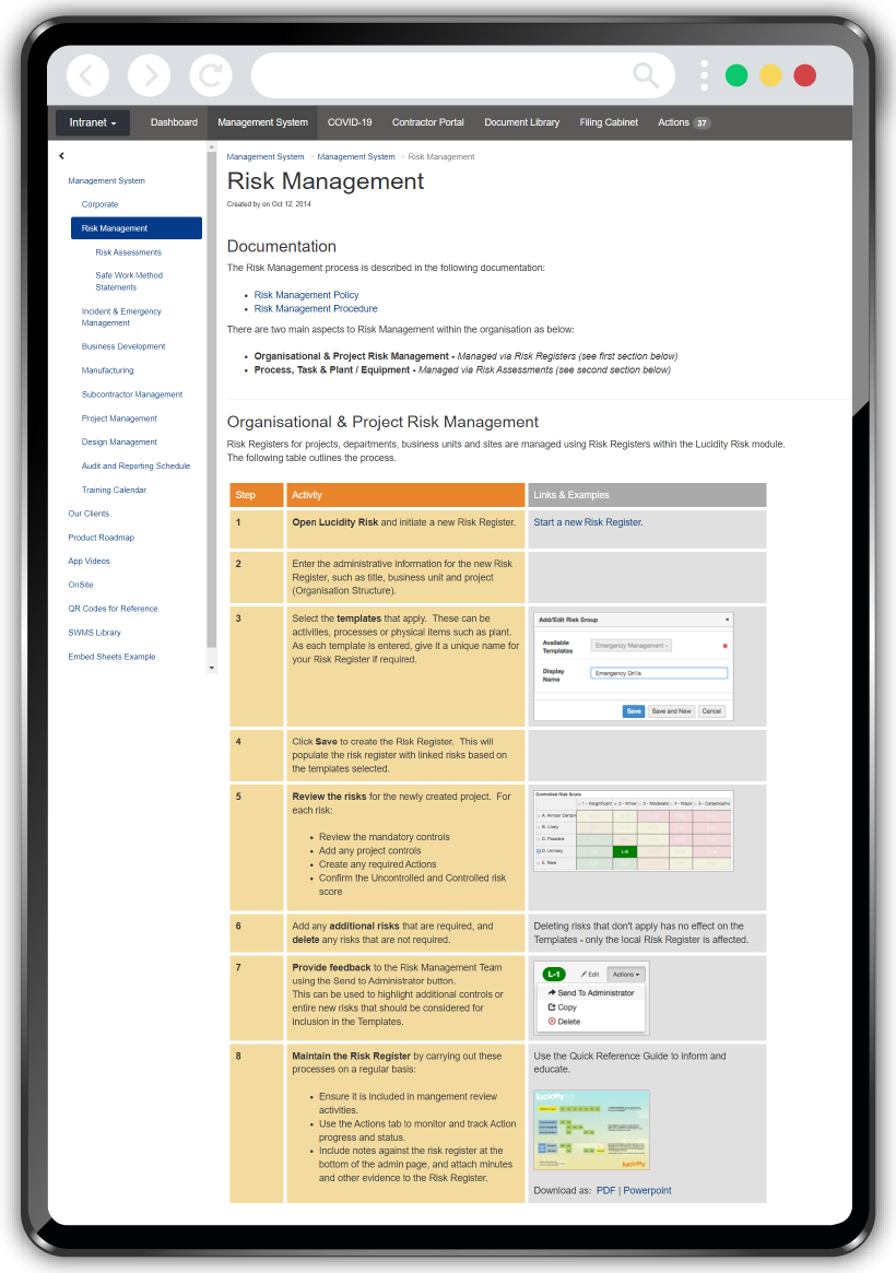 Safety Management System, Safety Document Management System | Lucidity