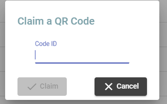 How to claim a QR Code