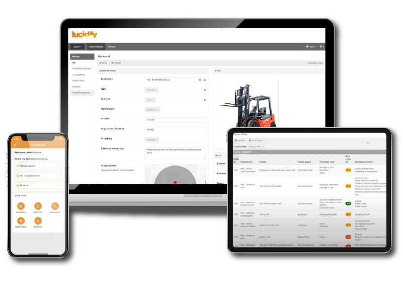 Lucidity | Health & Safety Software - WHS Software - HSEQ Software
