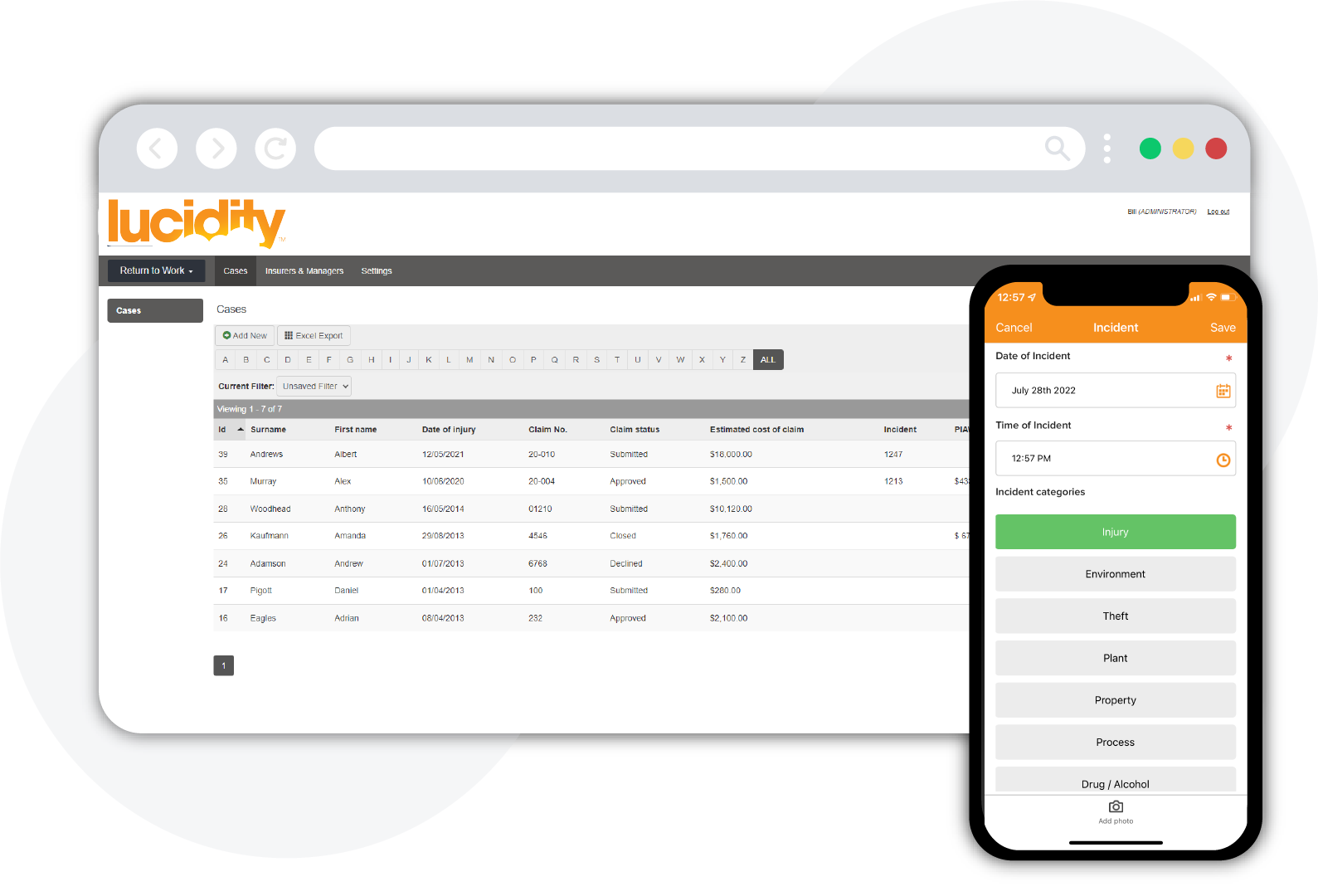 Return to Work Software - Injury Management Software | Lucidity