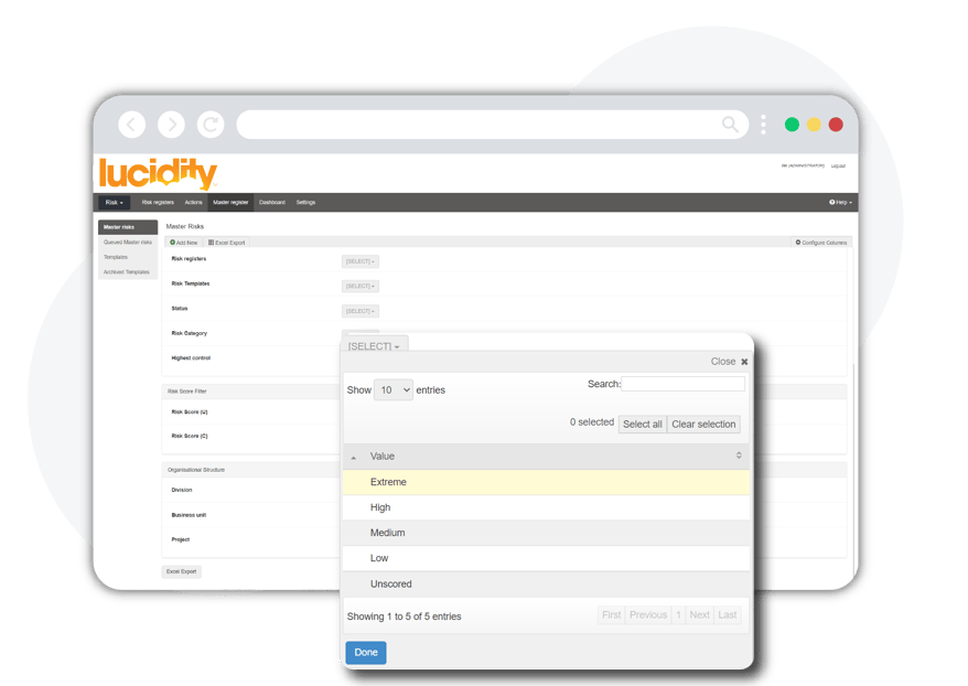 Health & Safety Risk Assessment Software - Risk Register | Lucidity